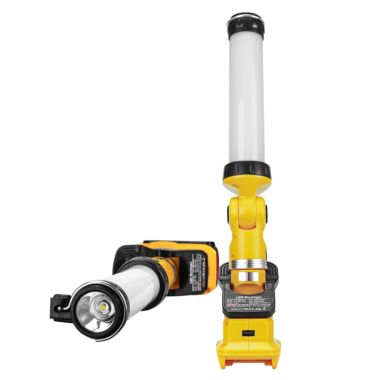 2000LM-LED-Work-Light-for-Dewalt-14-4V-20V-Li-ion-Battery-Portable ...