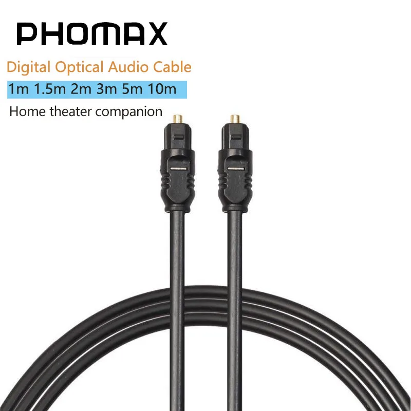 PHOMAX Cable de Audio óptico Digital de fibra óptica, conector SPDIF MD ...