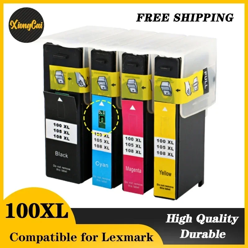 4x cartucho de tinta Compatible para impresora Lexmark 100 100XL 108XL ...