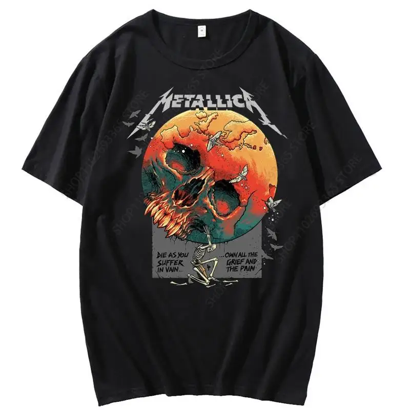 Camiseta-Vintage-de-Metal-para-mujer-camisa-negra-de-Heavy-Metal-Rock ...
