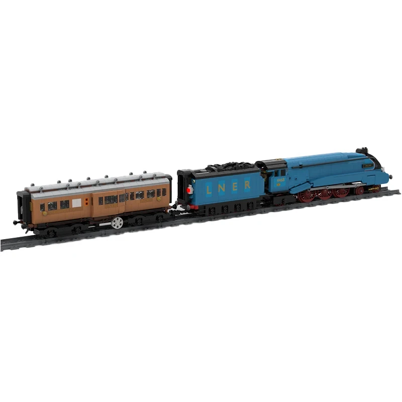 2782PCS MOC City Train LNER A4 Gart Blue British Steam Locomotive ...
