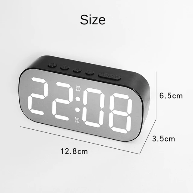 Modern Digital Alarm Clock with Calendar & Temperature - TECHTRONICS SHOP