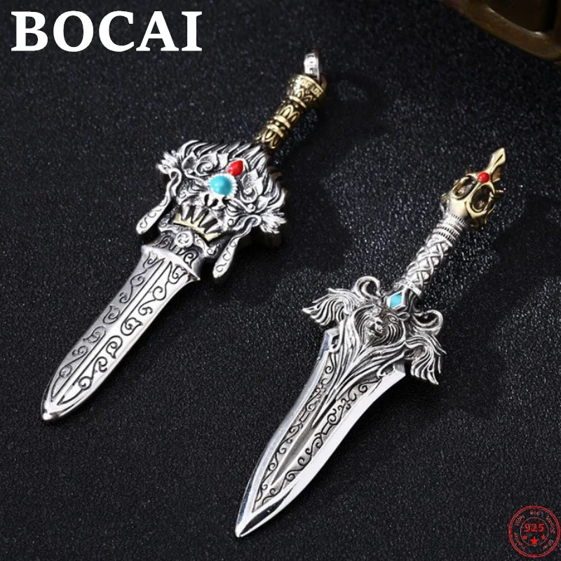 Pure Silver Sword | S925 Lion Totem | Pendants | Jewelry | Charms ...