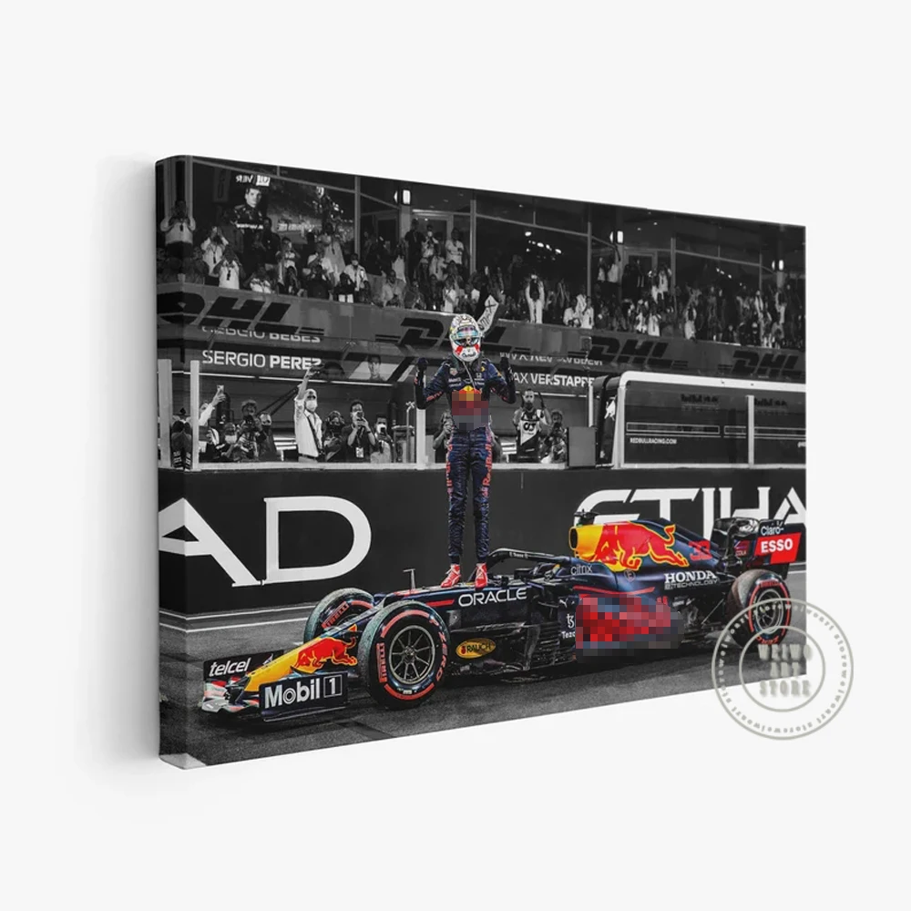 Tableau - Toile,Max Verstappens F1 affiche de course,impression sur ...