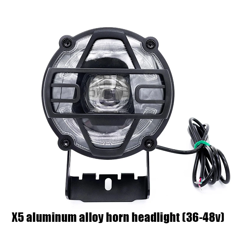 12W 36-48V Snowmobile Horn Led Headlight Aluminum Alloy High-Brightness ...