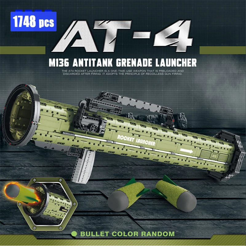 IN STOCK New Military Weapon Rocket Launcher Building Blocks Model MOC ...