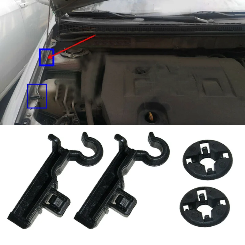 For-Toyota-Car-Hood-Prop-Rod-Clips-Grommets-Auto-Bonnet-Stay-Support ...