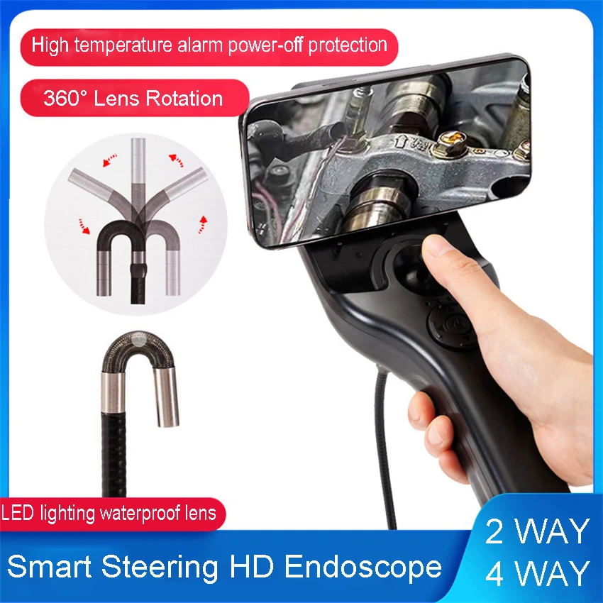 Endoscope Inspection Turning 2/4 Way 6.0mm 1m WIFI 1080P High ...