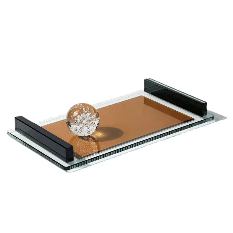 Crystal-Glass-Tray-Simple-Luxury-Decorative-Trays-Sample-Room-Home ...