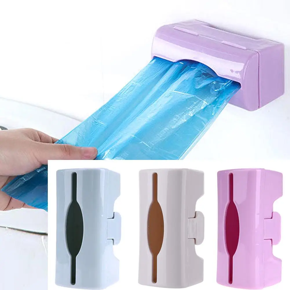 Garbage Bag Container Trash Bag Storage Box Wall Mounted Kitchen ...