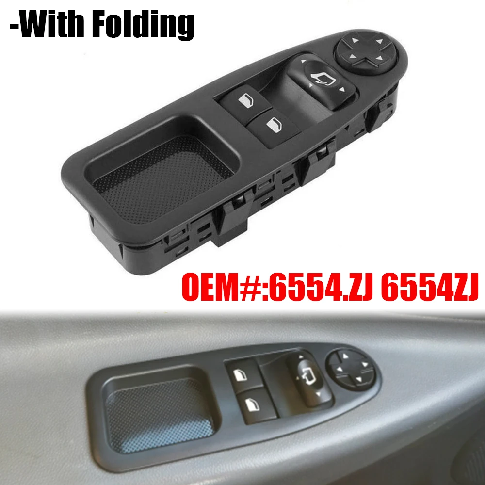 6554.ZJ 6554 ZJ 13 Pins Car Electric Window Switch Button For Fiat ...