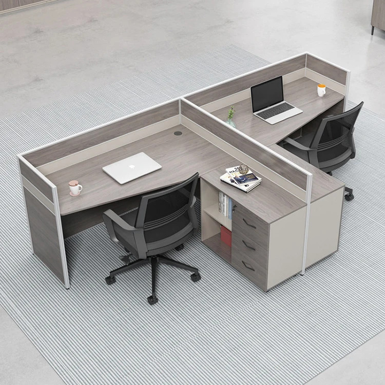 Staff Table Office Modular Cubicle Workstation Office L Shape Staff ...