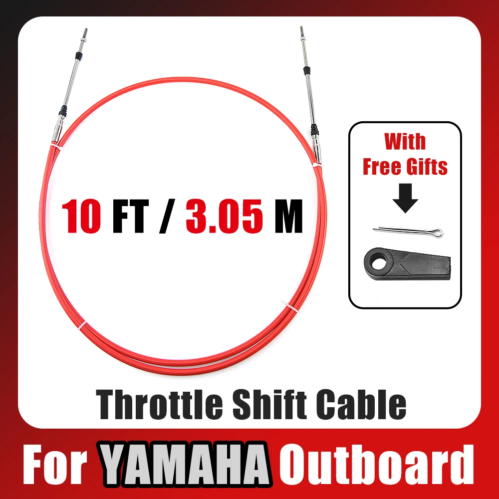 10ft-Throttle-Shift-Remote-Control-Cable-for-Yamaha-Outboard-Stainless ...