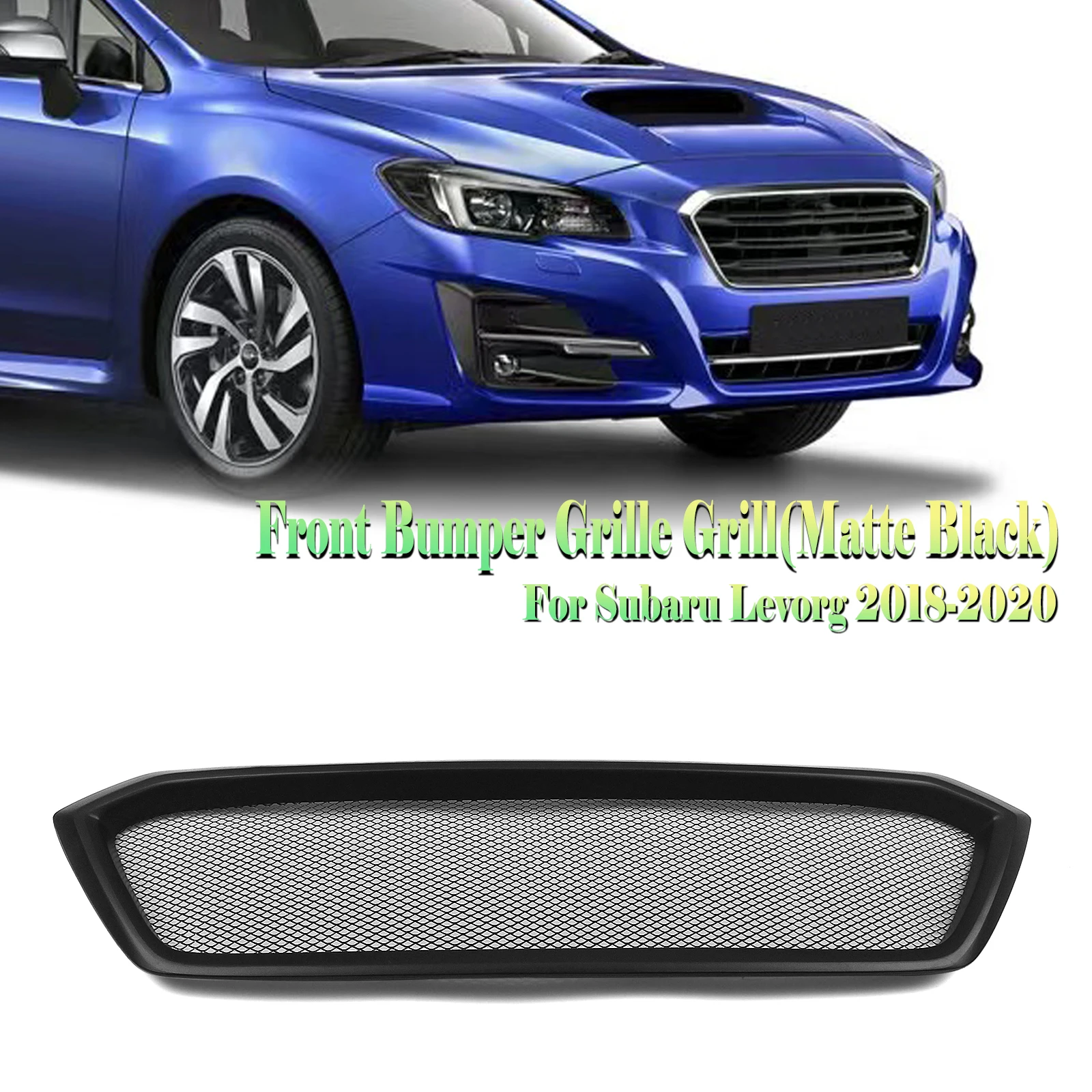 For-SUBARU-Levorg-2018-2020-Only-Front-Grille-Racing-Grill-Real-Carbon ...