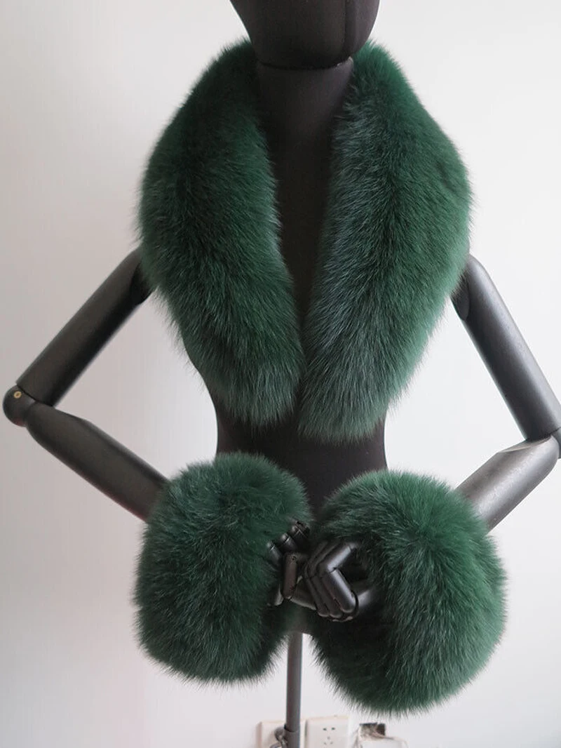 80cm-Winter-Natural-Fox-Fur-Scarf-Women-s-Luxury-Neck-Keep-Warmer ...