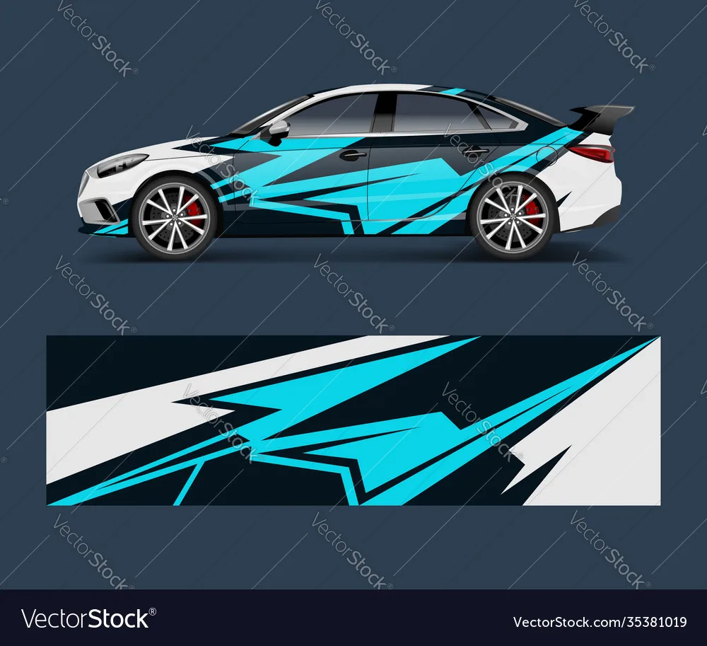 Lightning-Car-Decal-Car-Graphic-Decal-Full-Body-Racing-Vinyl-Wrap-Car ...