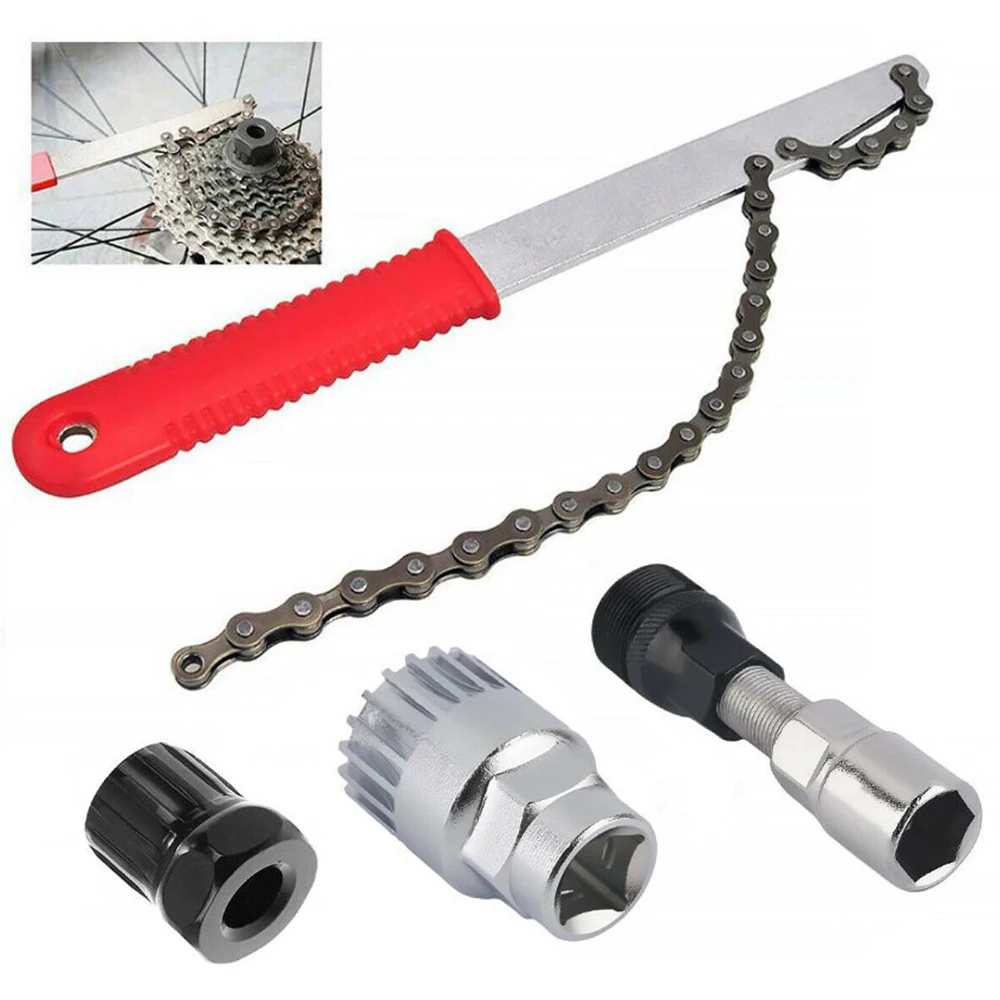 4pcs-Set-Bicycle-Freewheel-Disassembly-Wrench-Chain-Whip-Cassette ...
