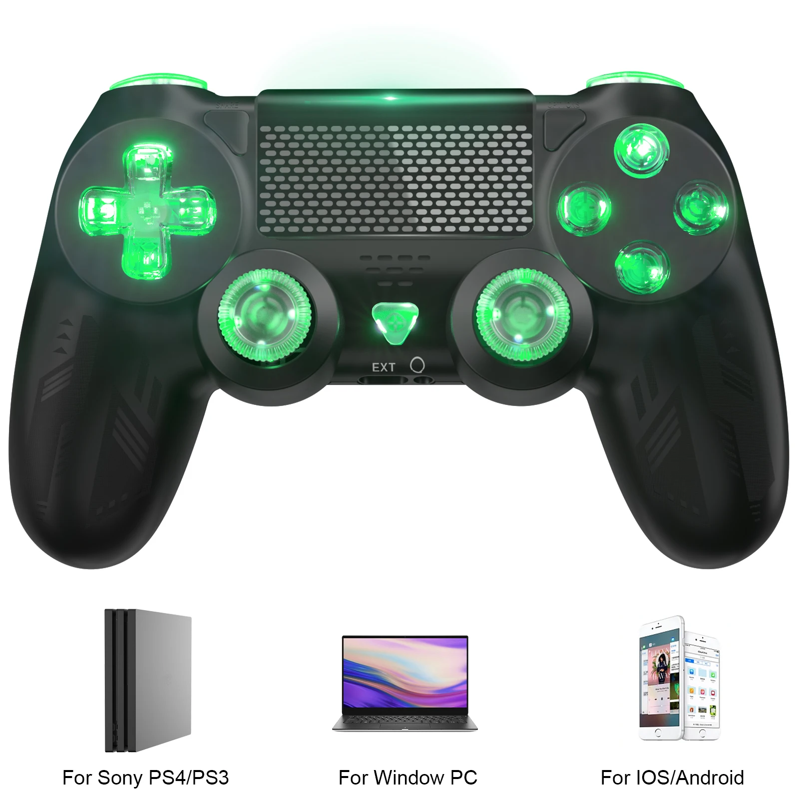 7-Color-Flash-For-PS4-Playstation-4-Gamepad-Printing-Wireless-Gaming ...