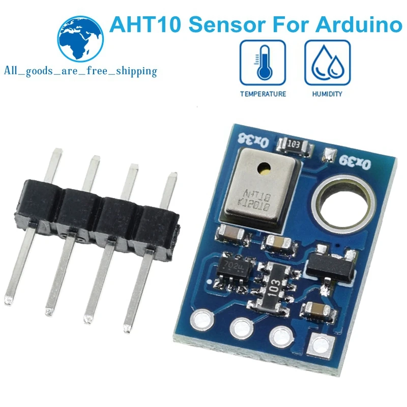 TZT AHT10 High Precision Digital Temperature and Humidity Sensor Measurement Module I2C ...