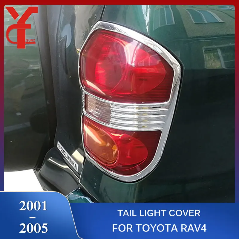 2001-2005-ABS-Chrome-Rear-Light-Cover-For-Toyota-Rav4-2001-2002-2003 ...