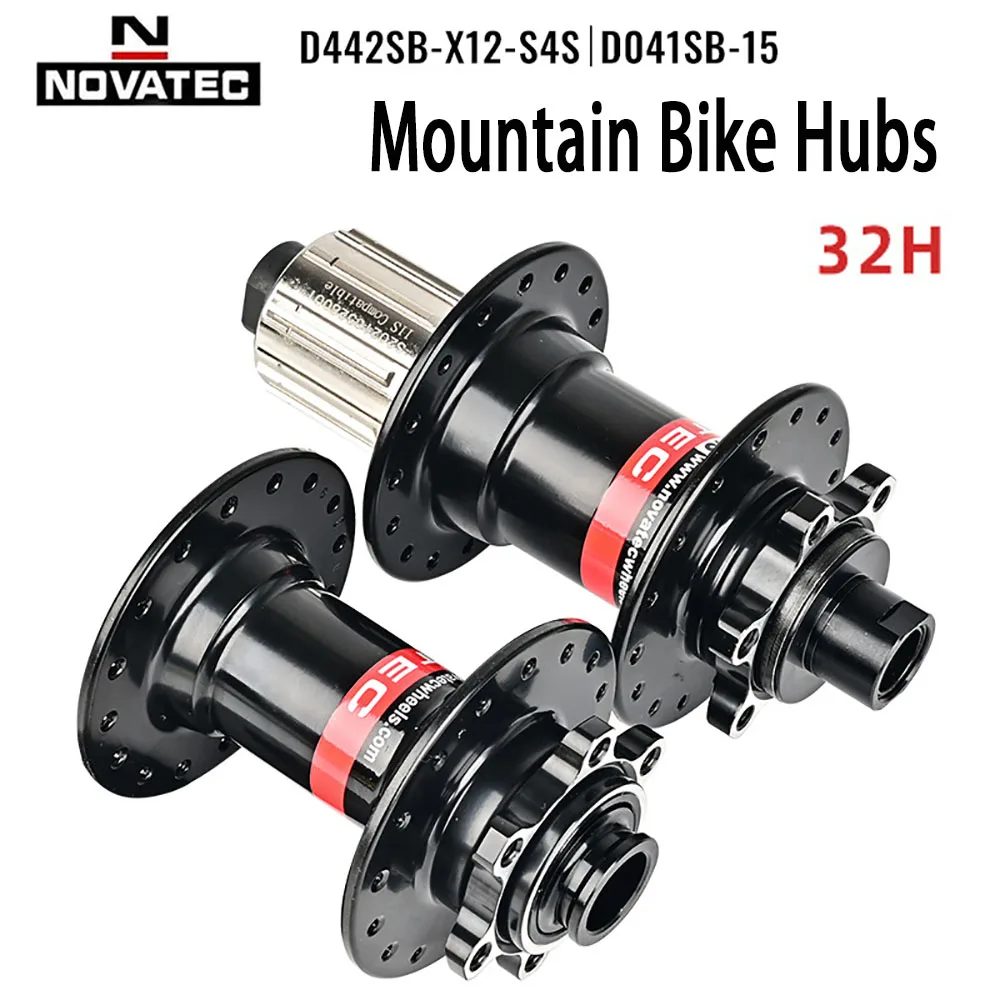 Novatec mountain bike hub d041 d442 frente cubo de roda traseira 2/4 ...