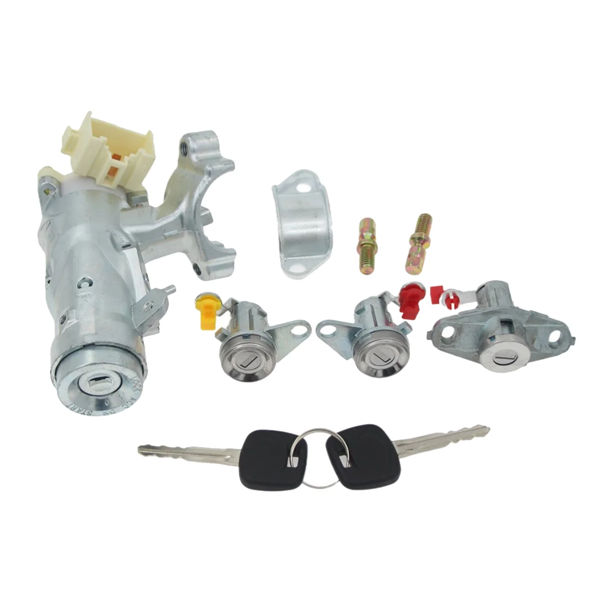 Car-Ignition-Switch-Assembly-W-2-Keys-with-Bracket-with-3-Lock-for ...