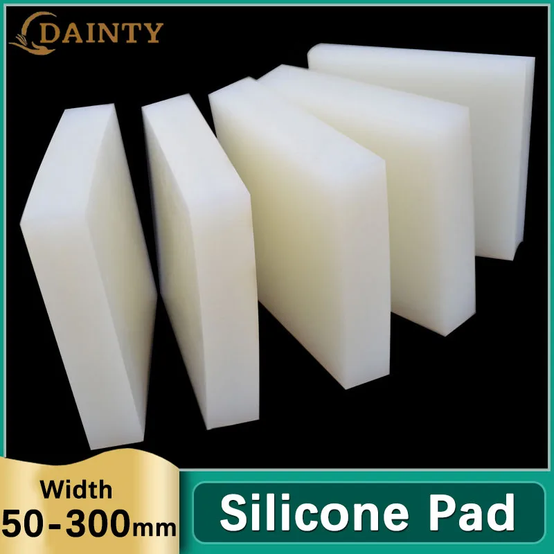White-Silicone-Rubber-Sheet-Square-Silica-Gel-Board-VMQ-Plates-Pads ...