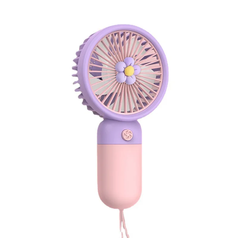 Mini USB Portable Fan Rechargeable Portable Fan Electr Summer For Home Outdoor Standing Mobile Handheld Convenient Cute Flower AliExpress