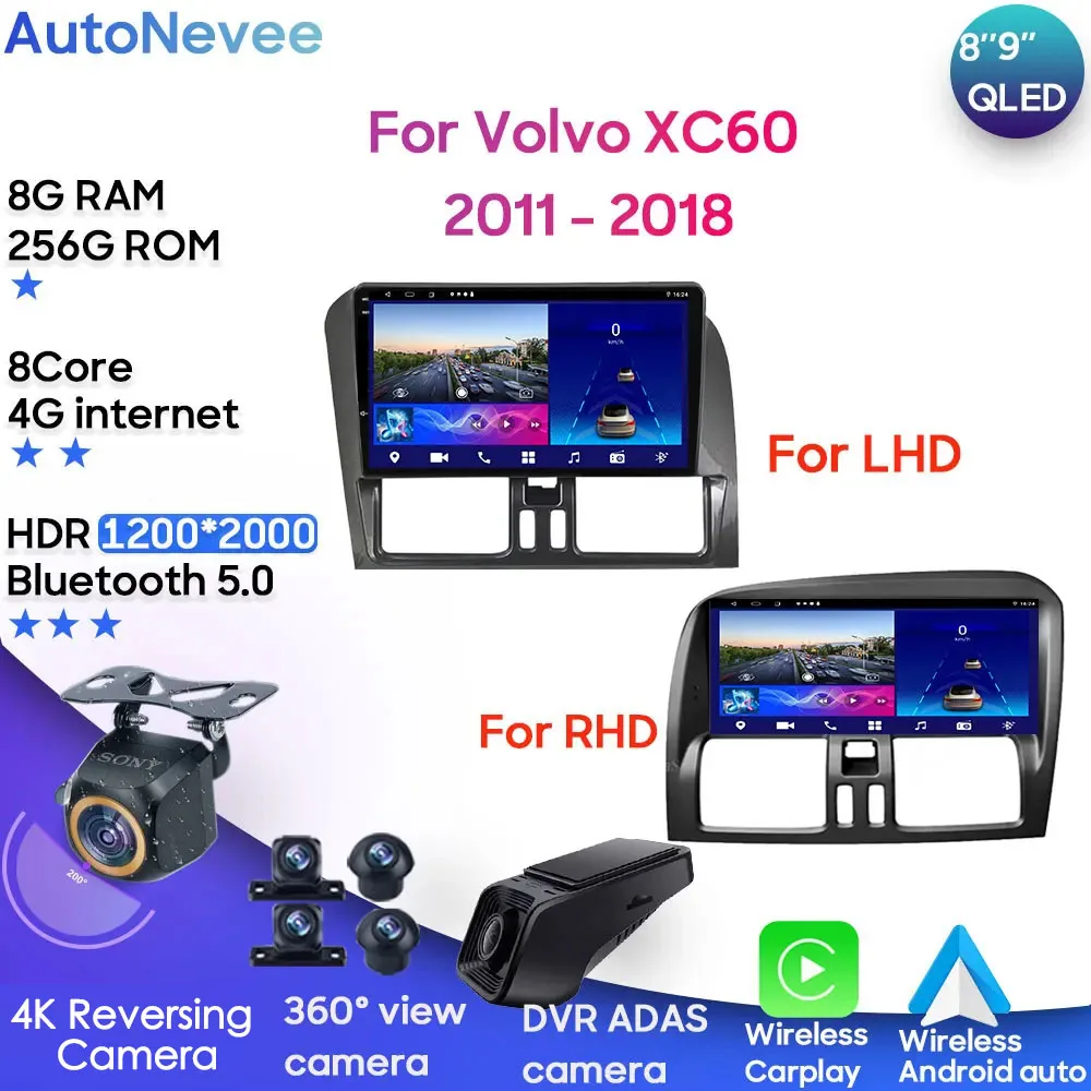 Android-Car-Stereo-Radio-For-Volvo-XC60-2011-2018-Multimedia-Video ...