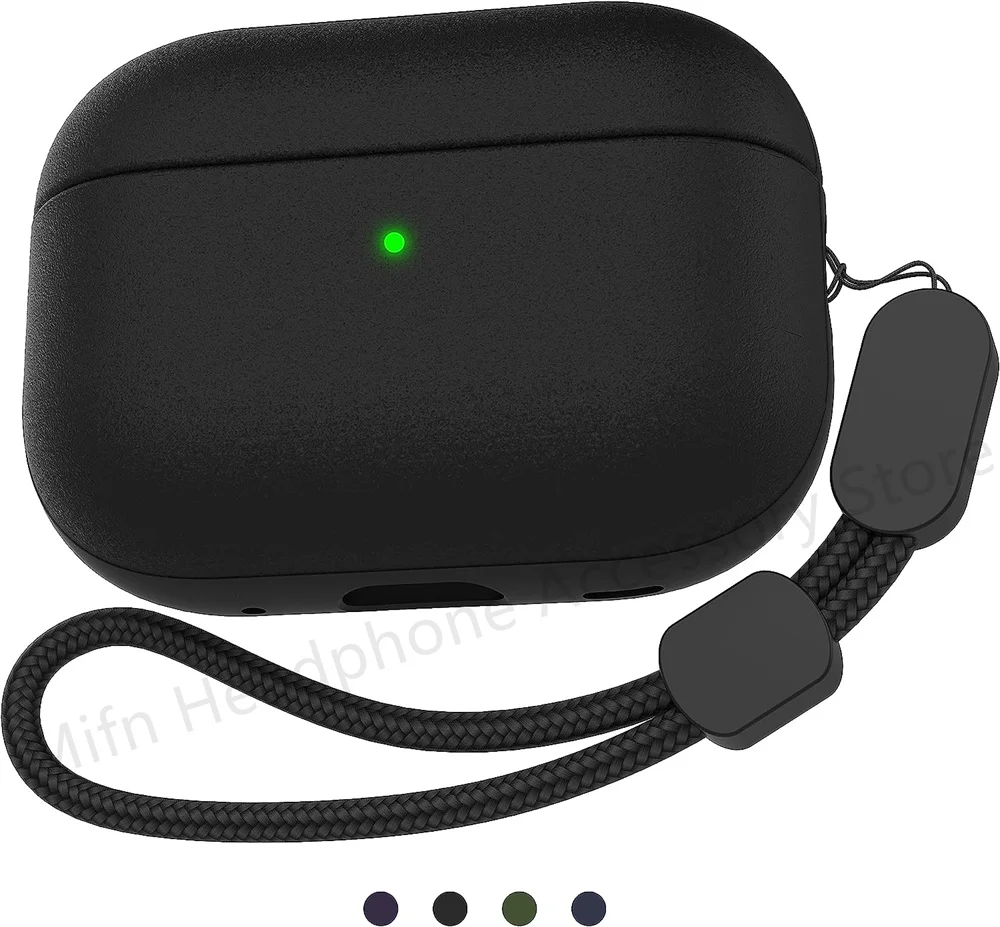 AirPod-Pro-2-Case-TPU-Leather-Texture-Protective-Cover-with-Lanyard ...