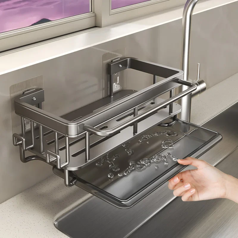 Kitchen-Sponge-Drain-Rack-Sink-Storage-Organizer-Home-Use-Sponge ...