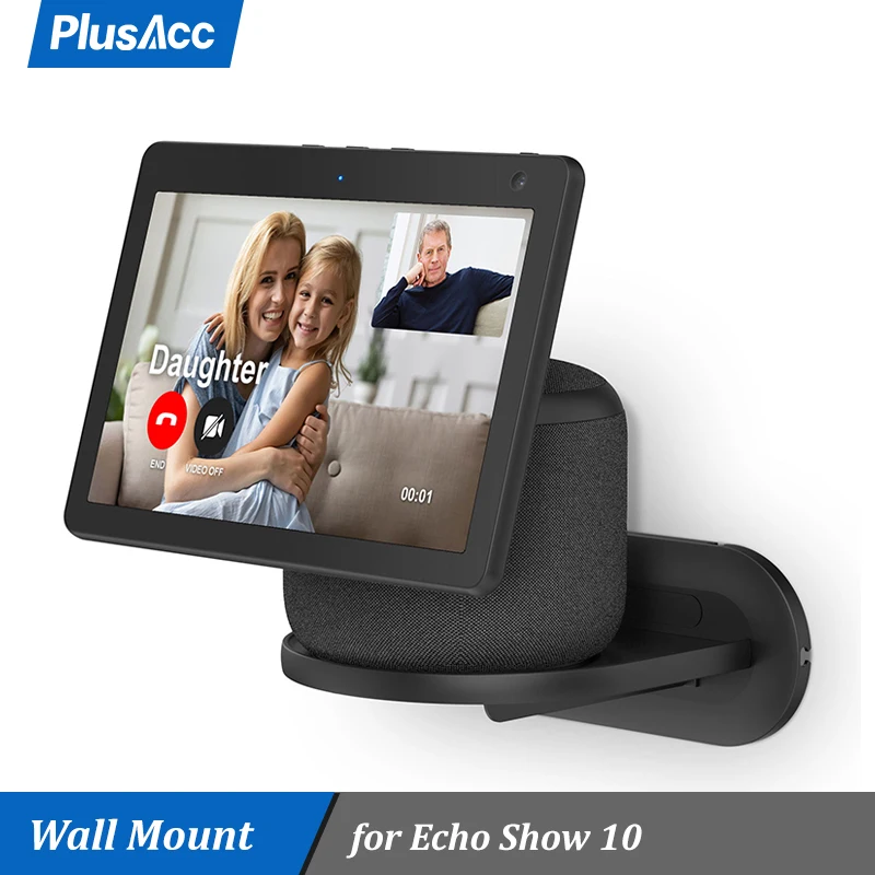 PlusAcc for Echo Show 10 & 11, Echo Studio Wall Mount Stand with Built ...
