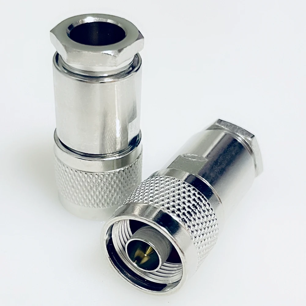 50pcs N Male Plug Rf Coaxial Connector Clamp Rg8 Lmr400 Rg213 Rg165 ...