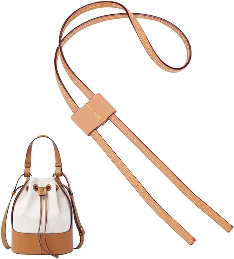 1PC-Leather-Bucket-Bag-Drawstring-Strap-35-4In-Detachable-PU-Leather ...