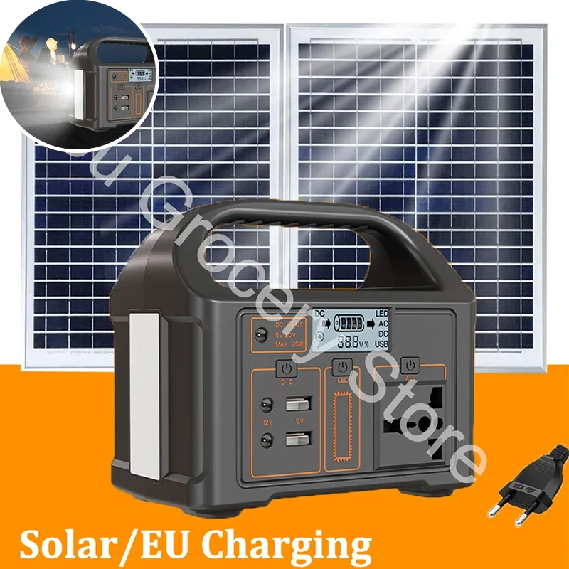 Solar-Outdoor-Power-100W-Camping-LED-Display-Live-Stall-Lithium-Iron ...