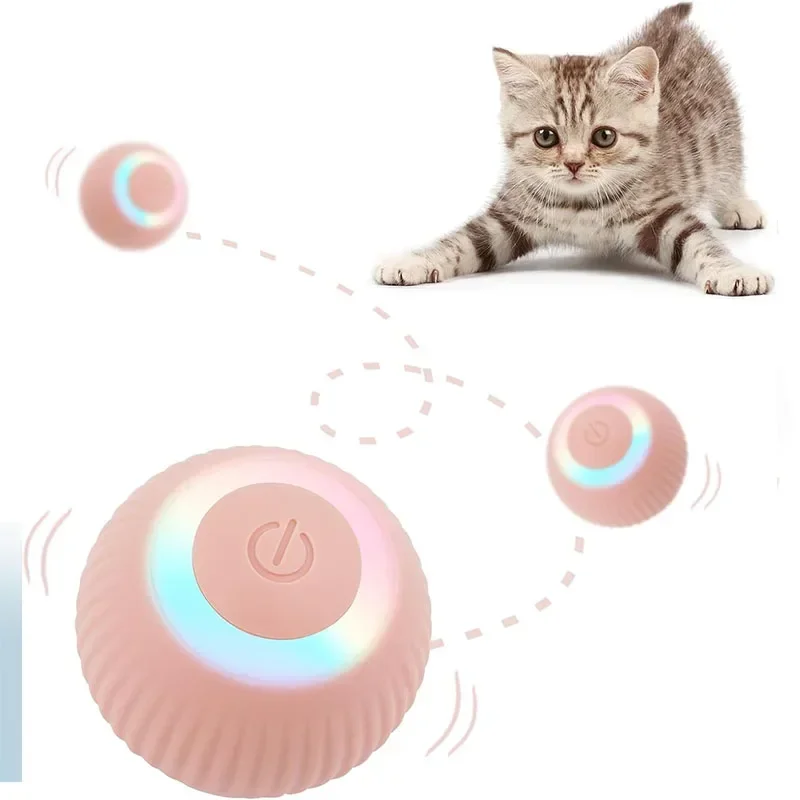 Smart Cat Toy Automatic Rolling Ball Electric Cats Toys Interactive for ...