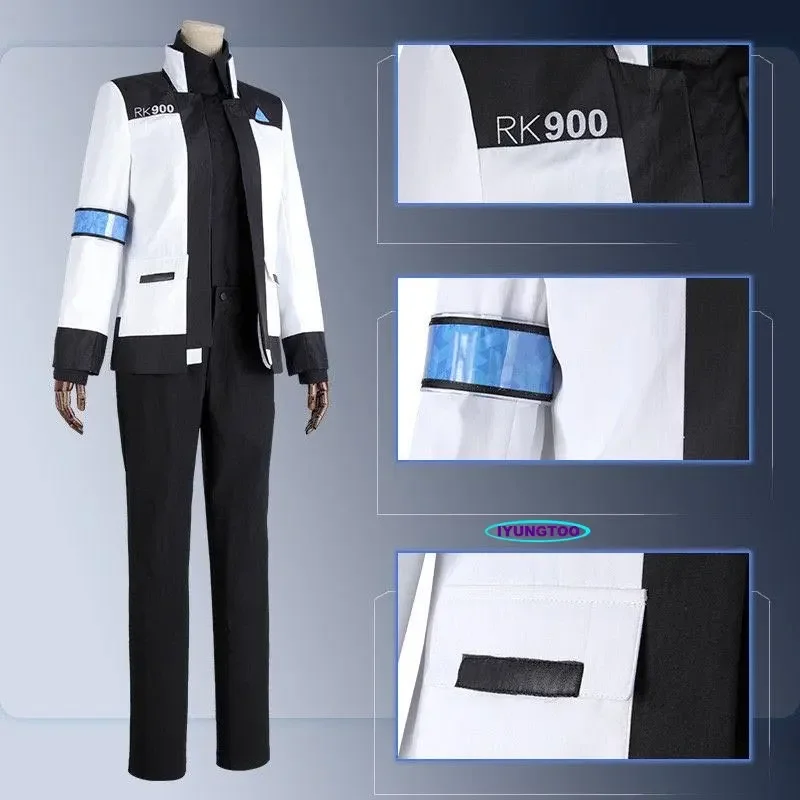 Detroit-Become-Human-Connor-RK900-Agent-Suit-Uniform-Cosplay-Men-and ...