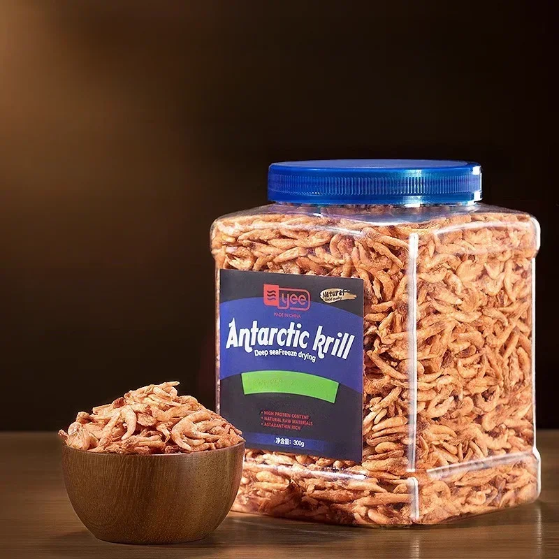 YEE Top Fish Food Antarctic Krill Deep Sea Freeze Drying Shrimp Color ...