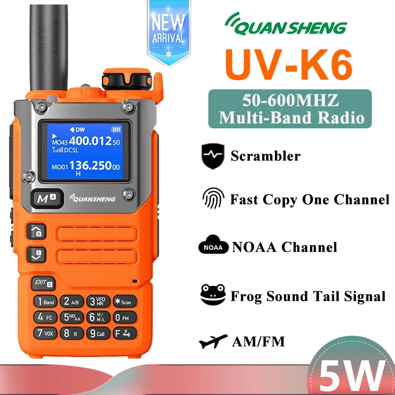 UV-K6-Walkie-Talkie-Quansheng-Orange-50-600MHz-Full-Band-Receiving-Type ...
