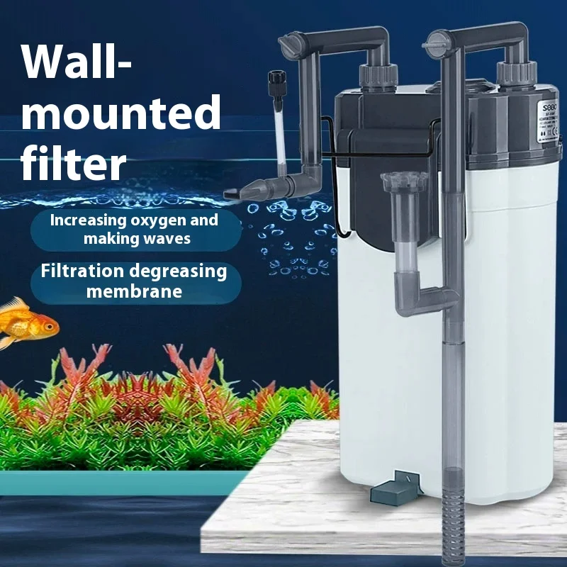 220V Sobo fish tank wall-mounted filter barrel aquarium filter small ...