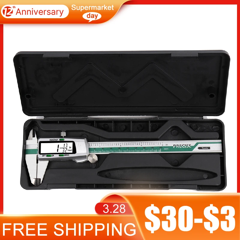 Professional Digital Caliper Lcd Display Mm/inch Digital 0-300mm ...