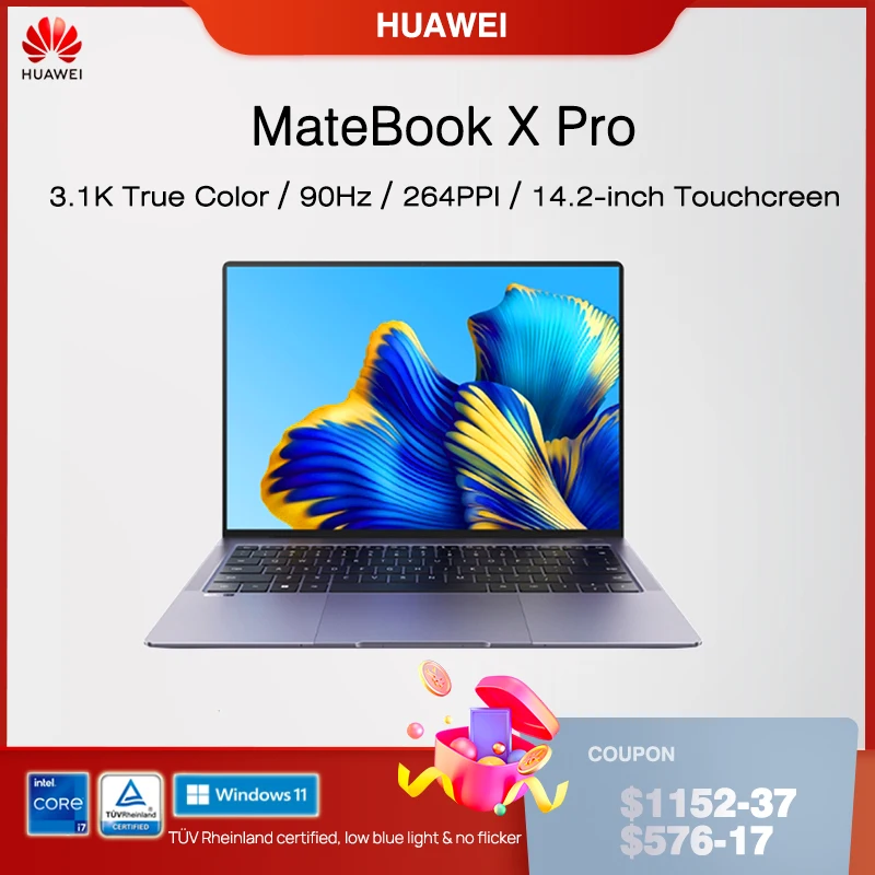 Huawei Matebook X Pro 2022 Laptop 14.2 Inch 3.1k Touchscreen Notebook ...
