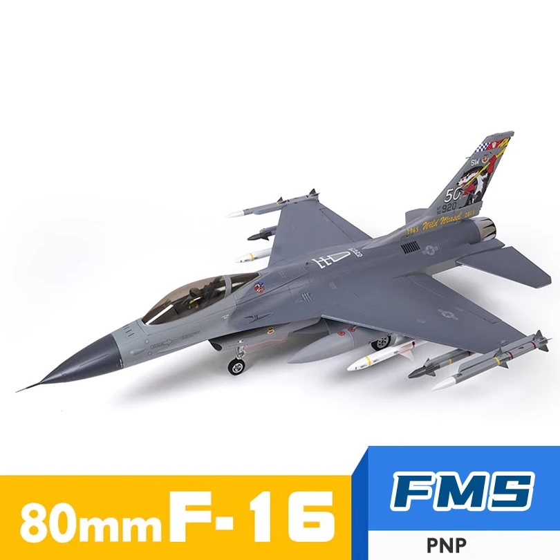 Fms-80mm-F-16-Ducted-Edf-6ch-Realistic-Model-Fighter-Electric-Remote-Control-Assembling-Fixed ...