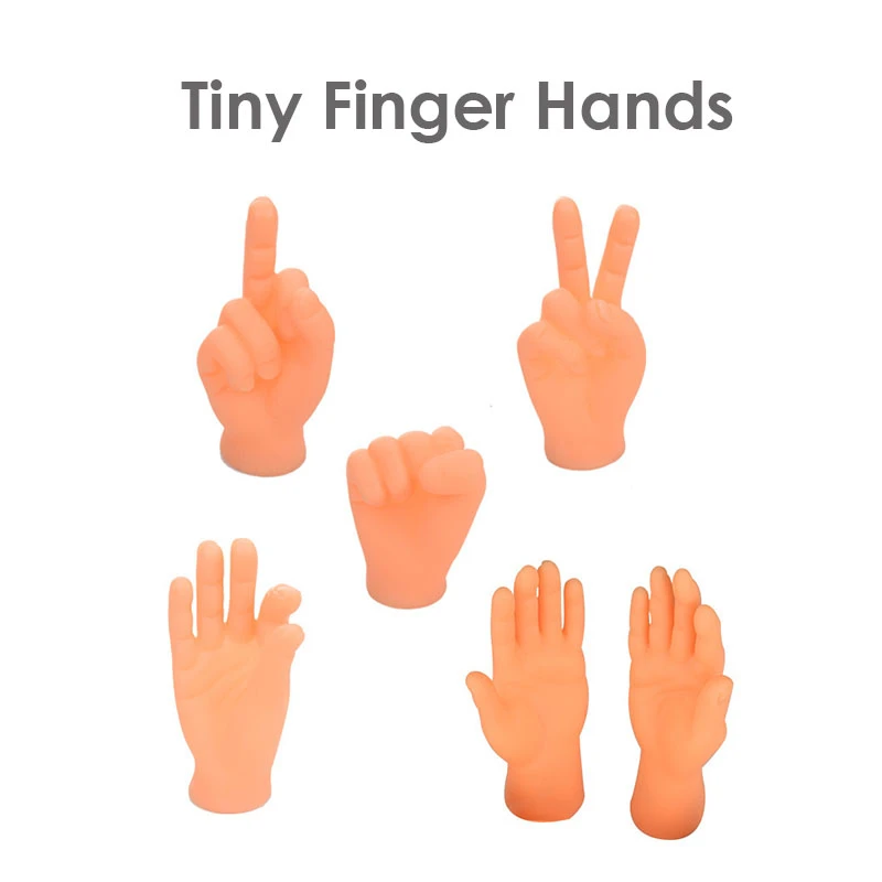 Novelty Toys Funny Mini Hands Little Tiny Finger Puppet Hands Creative ...