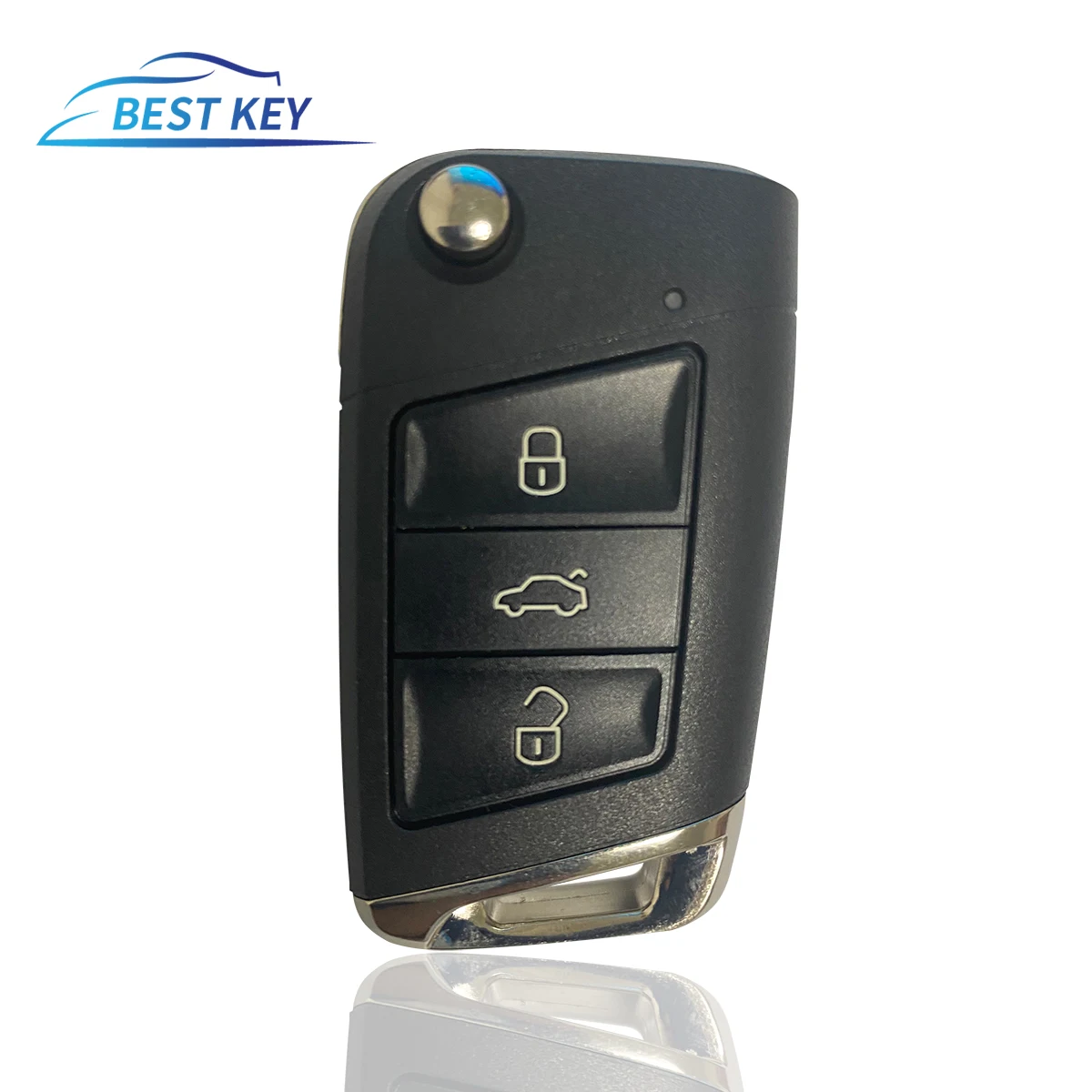 Best Key Flip 3 Button Folding Key For Vw Volkswagen Tiguan A7 Mqb Vii ...