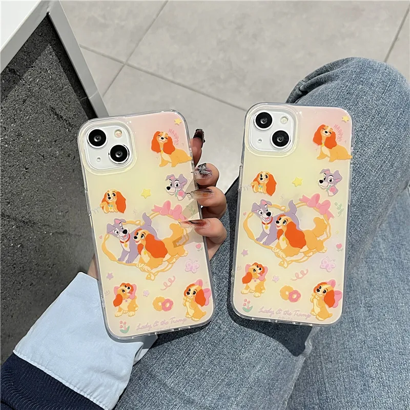 Disney-Couple-Dog-Lady-and-the-Tramp-Phone-Case-for-iPhone-15-14-13-12 ...