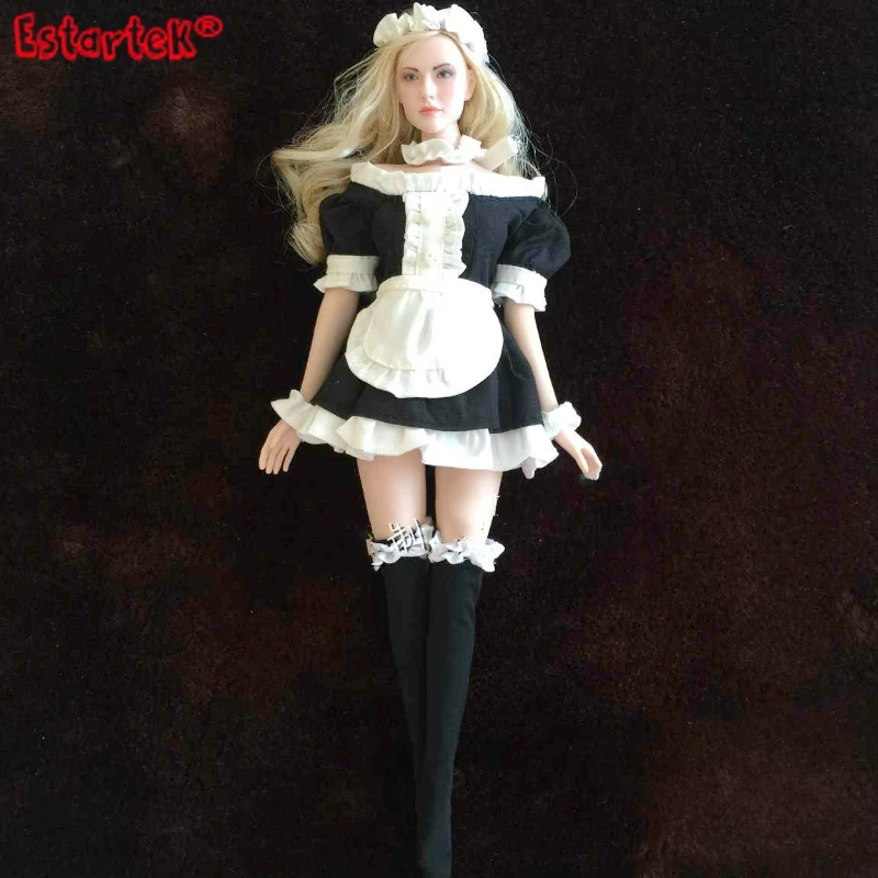 Estartek 1 6th Scale Apron Dress Sexy Maid Dress Uniform 1 6 Clothes
