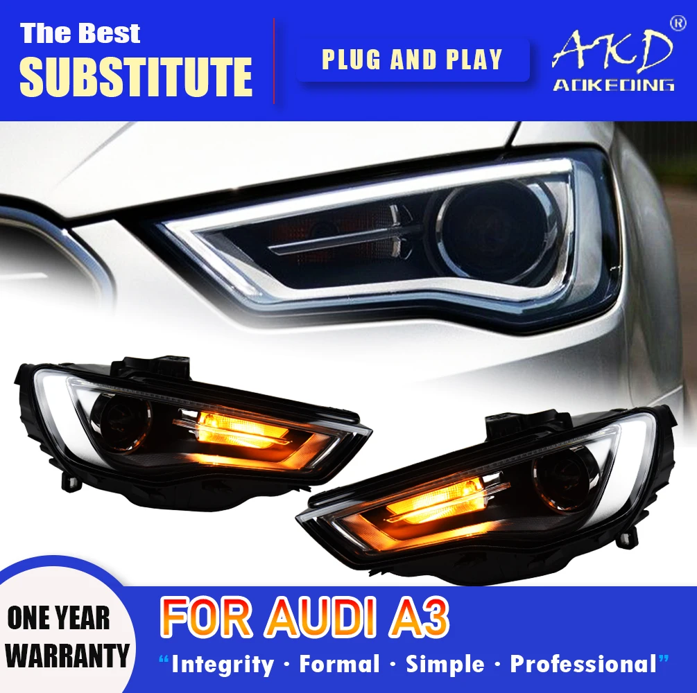 AKD-Head-Lamp-for-Audi-A3-LED-Headlight-2013-2016-Headlights-S3-DRL ...