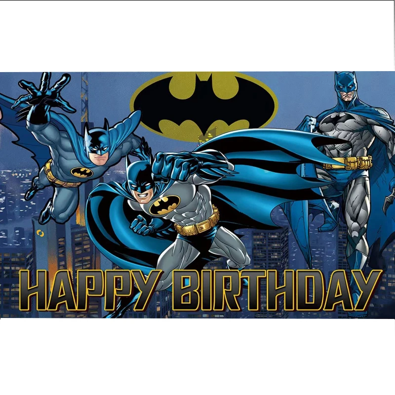 New-Batman-150x100cm-Photo-Backdrop-boy-Happy-Birthday-Party-Decoration ...