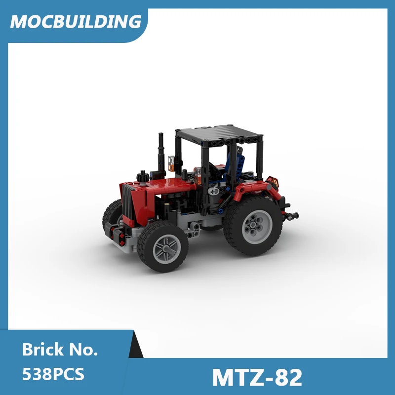 MOC-Building-Blocks-MTZ-82-Tractor-Scale-Model-DIY-Assembled-Bricks ...